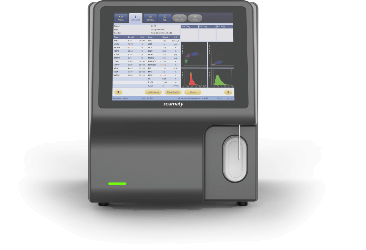 Automatic Veterinary Hematology Analyzer | VBC50 | Vet Blood Analyzer